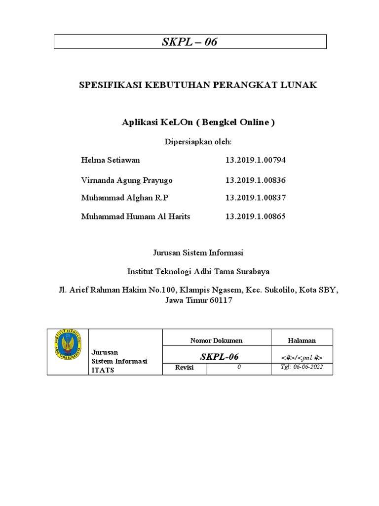 SKPL Kel2 | PDF | Bisnis