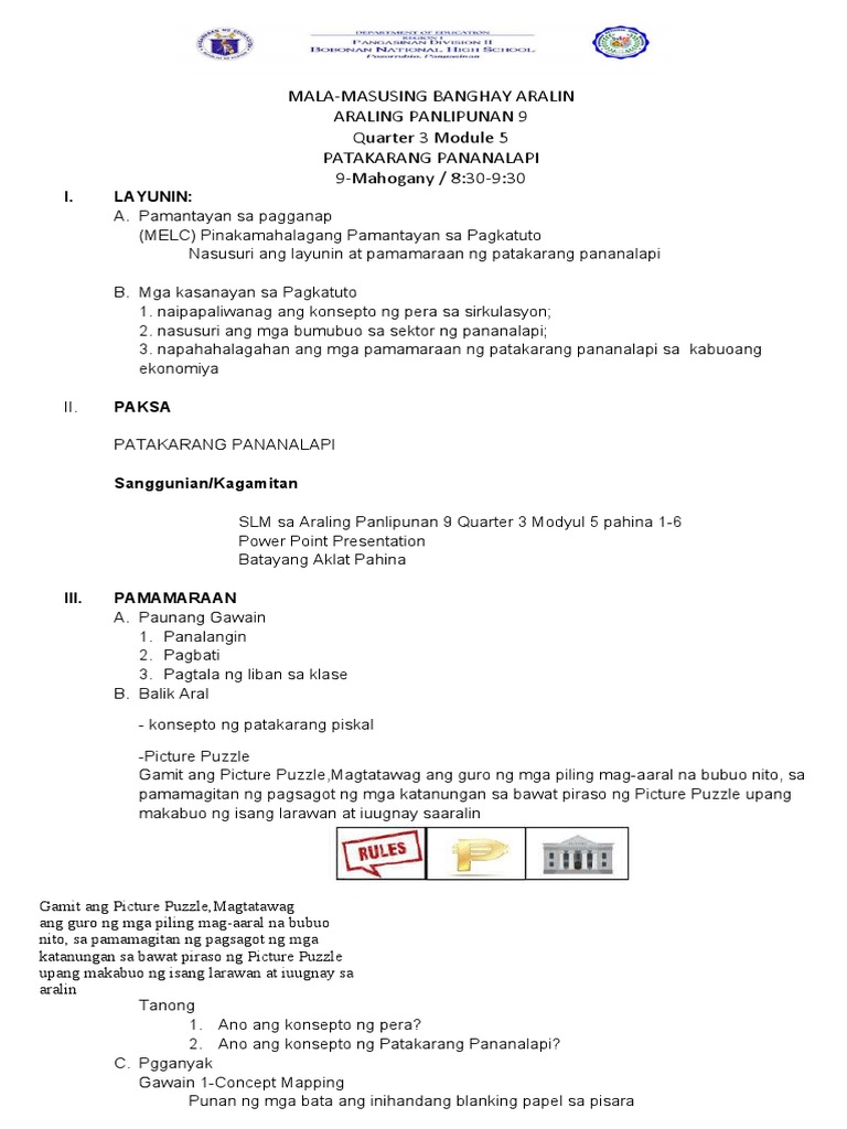 Cot2semi Detailed Lesson Plan Ap7 | PDF