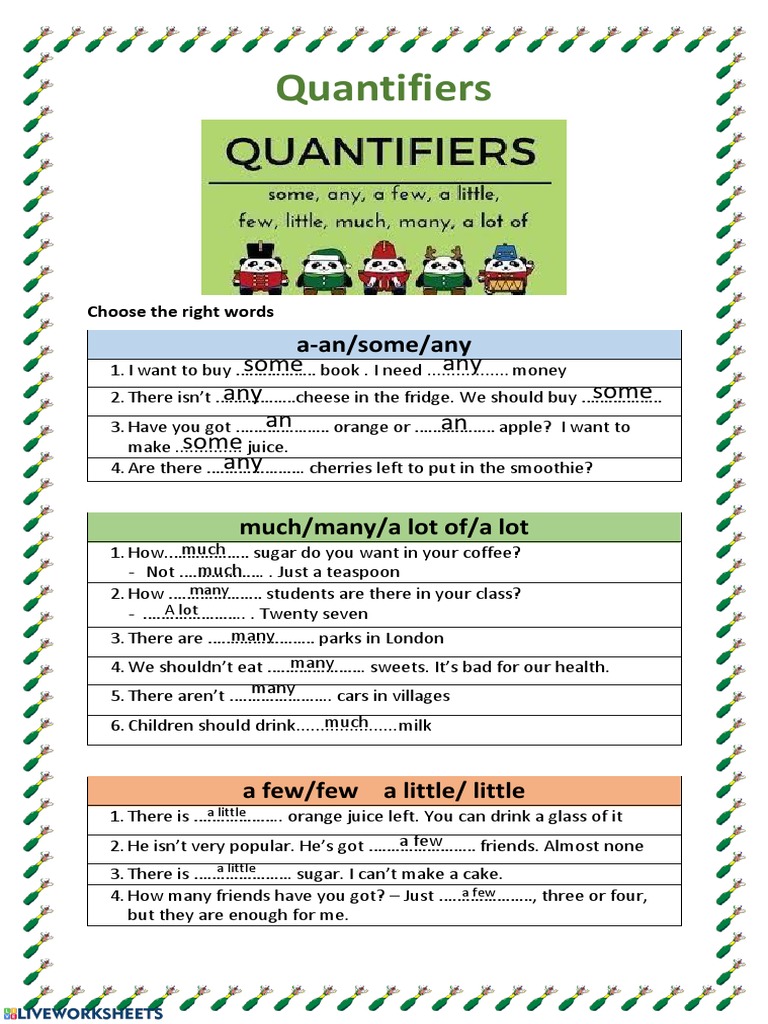 QUANTIFIERS-EX | PDF