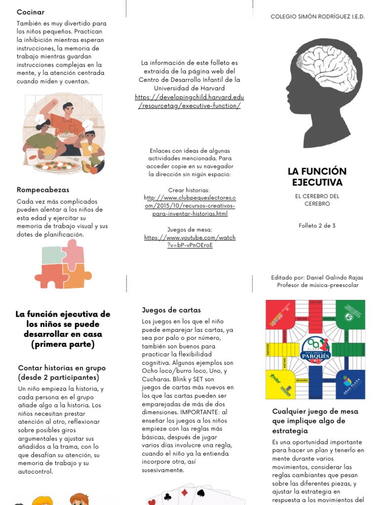 Actividades para Desarrollar Funciones Ejecutivas | PDF | Memoria ...