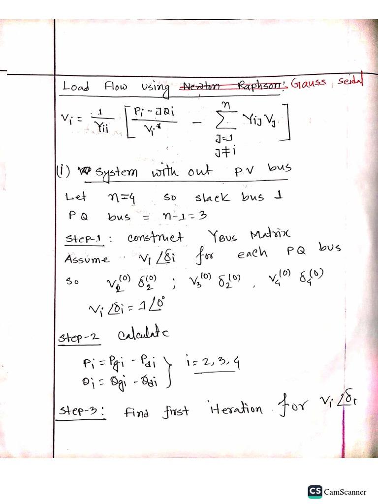 01load Flow Using Gauss Seidal Method Pdf 