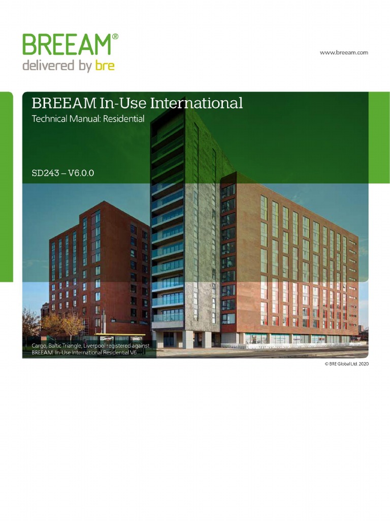 SD243 - BREEAM in Use International - Residential Technical Manual V6 | PDF