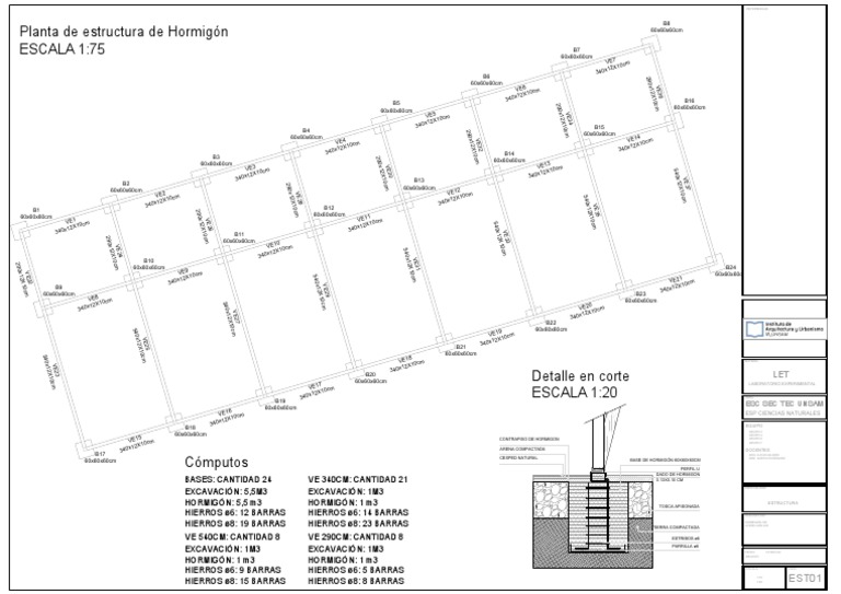 EST01 | PDF | Hormigón