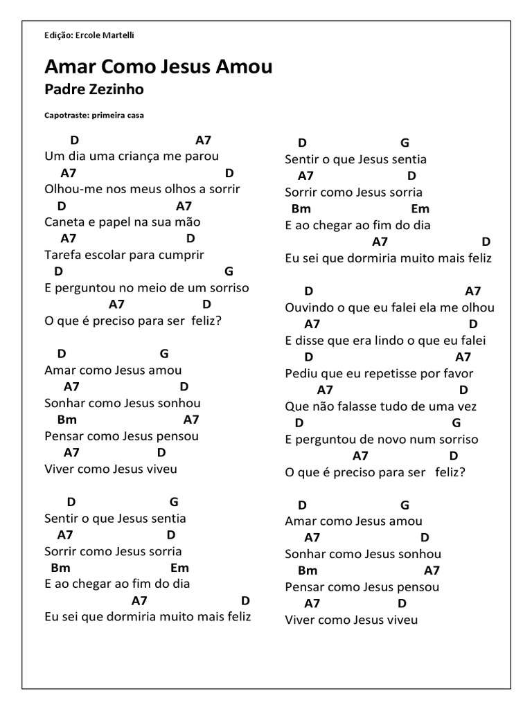 Amar Como Jesus Amou | PDF Amar Como Jesus Amou | PDF