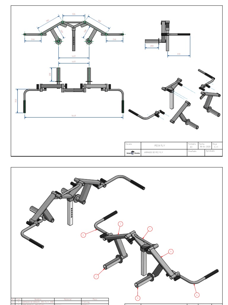 Armado de Pec Fly y Componentes | PDF