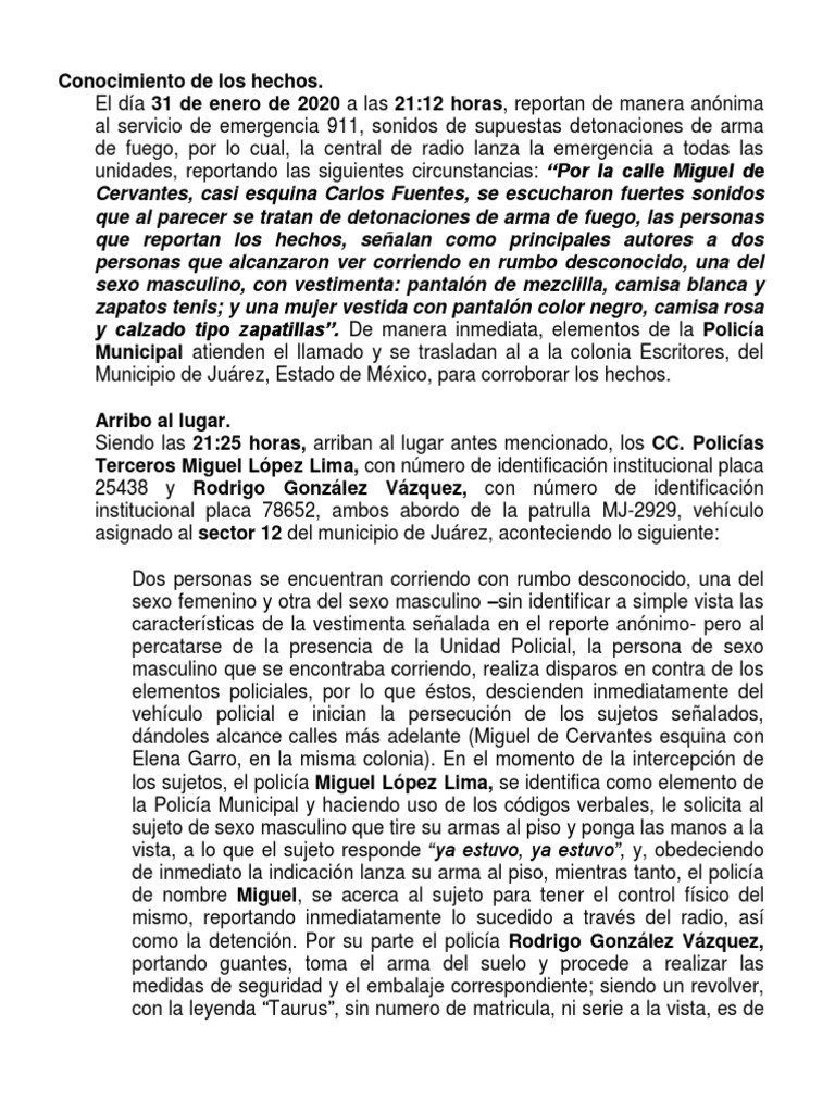 Caso Practico Certificacion PPR | PDF | Policía | México