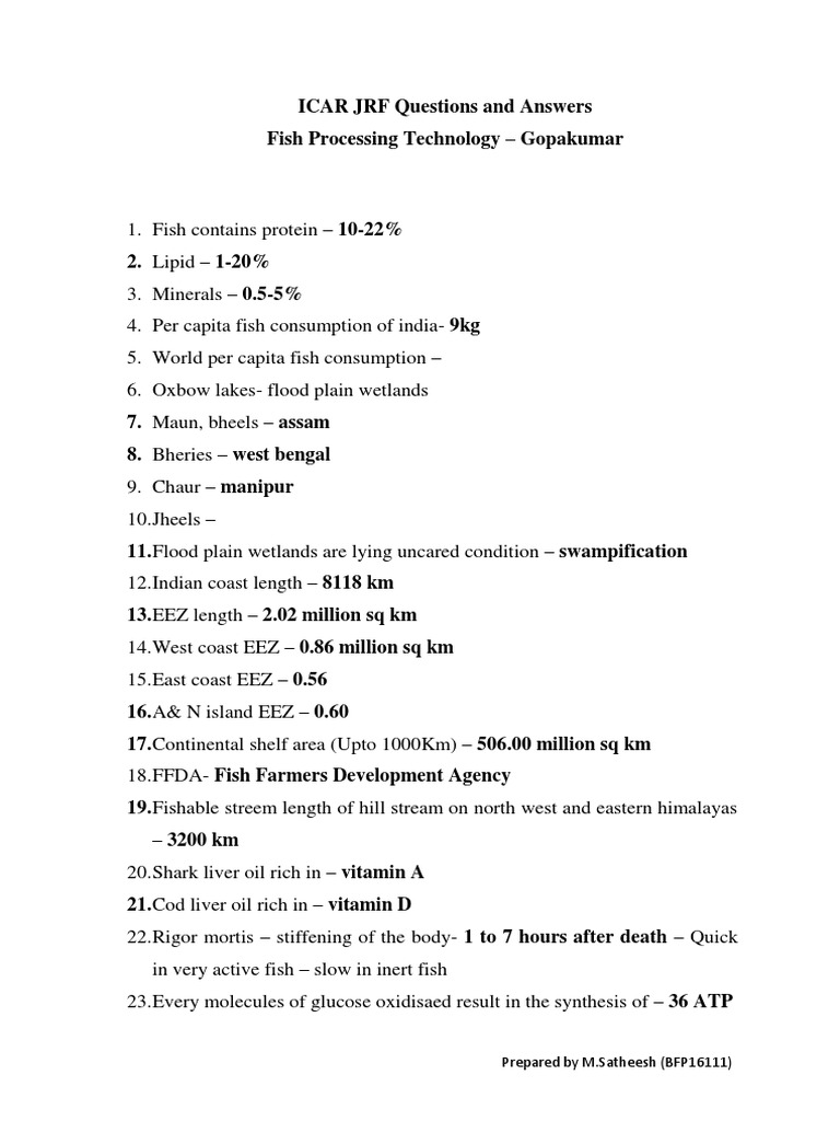 Fish Processing Technology Gopakumar Satheesh M Pdf Absorbed