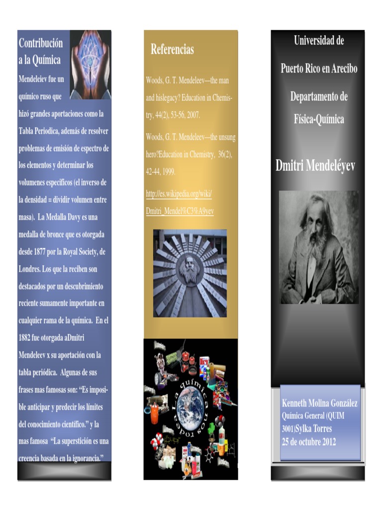 Brochure Quimica Kenneth Molina | PDF | Arte