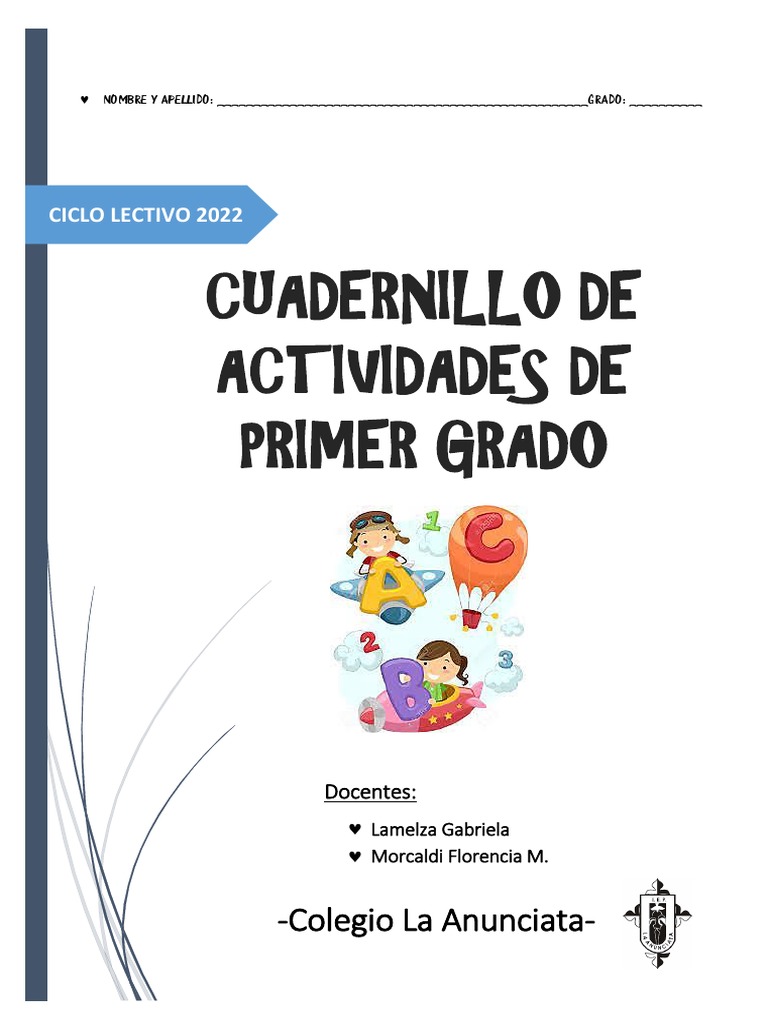 Cuadernillo de Actividades de 1° Grado | PDF