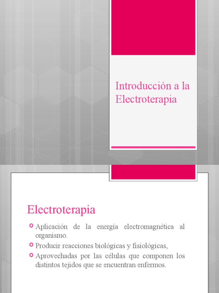 Introducción A La Electroterapia | PDF | Electricidad | Importar