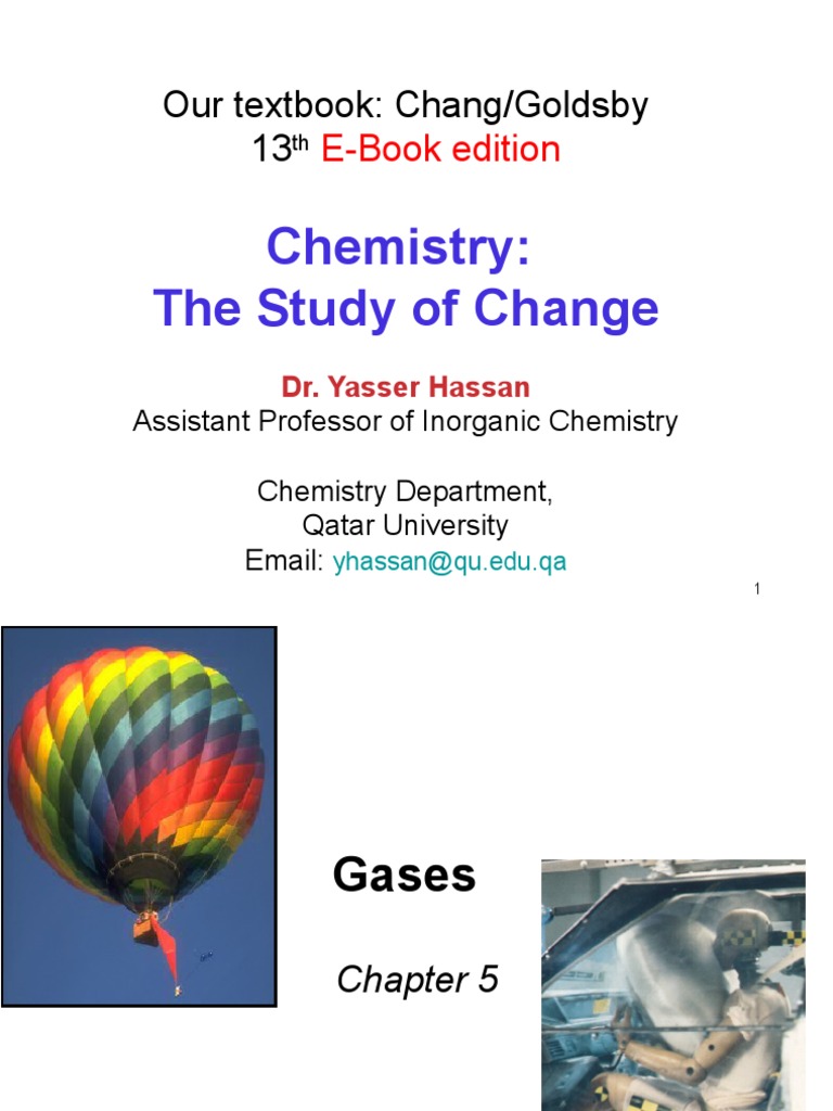 Chapter 5 Chem101 Yh | PDF | Gases | Pascal (Unit)
