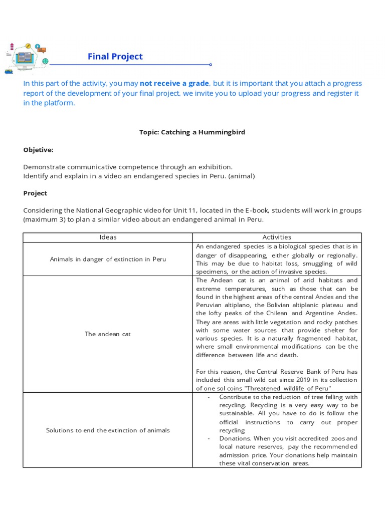 Proyecto Final Escrito | PDF | Andes | Peru