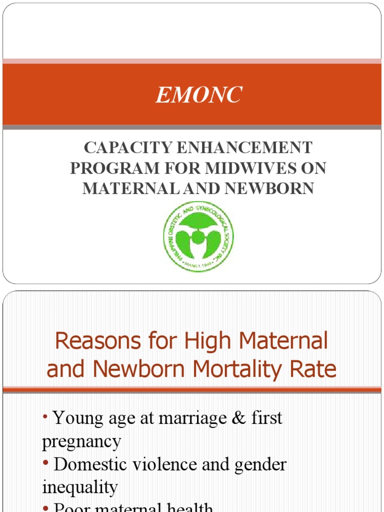 EMONC | Download Free PDF | Maternal Death | Childbirth