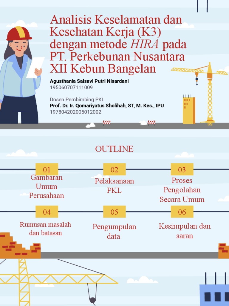 Presentasi PKL Analisis Risiko K3 Di PTPN XII Kebun Bangelan | PDF