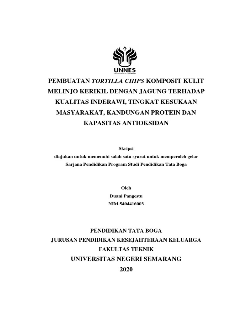 Duani Pangestu - Pend. Tata Boga | PDF | Kesehatan Holistik | Komputer