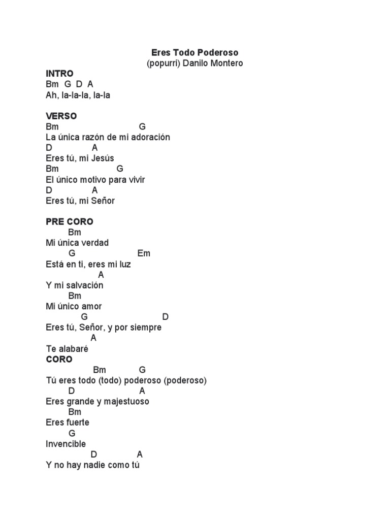 Eres Todo Poderoso | PDF | Gracia divina | Cristo (título)