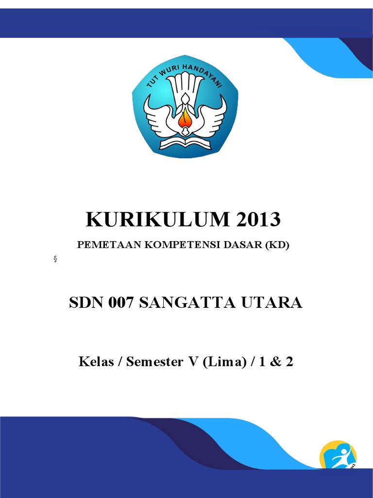 Kelas 5 - Pemetaan KD | PDF | Seni & Disiplin Bahasa | Kajian Bahasa Asing