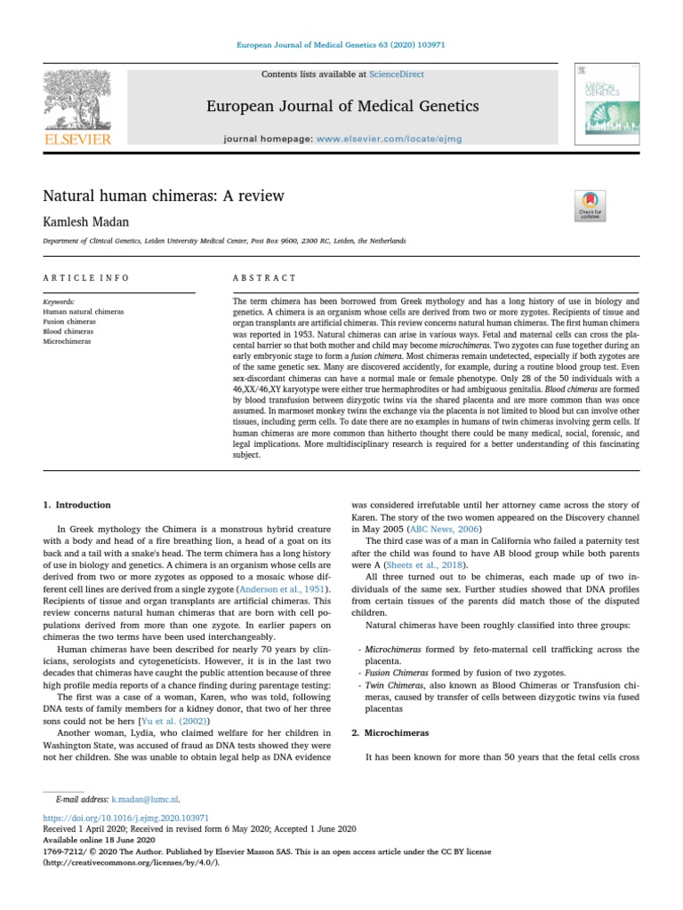 Biological Chimera-Main | PDF