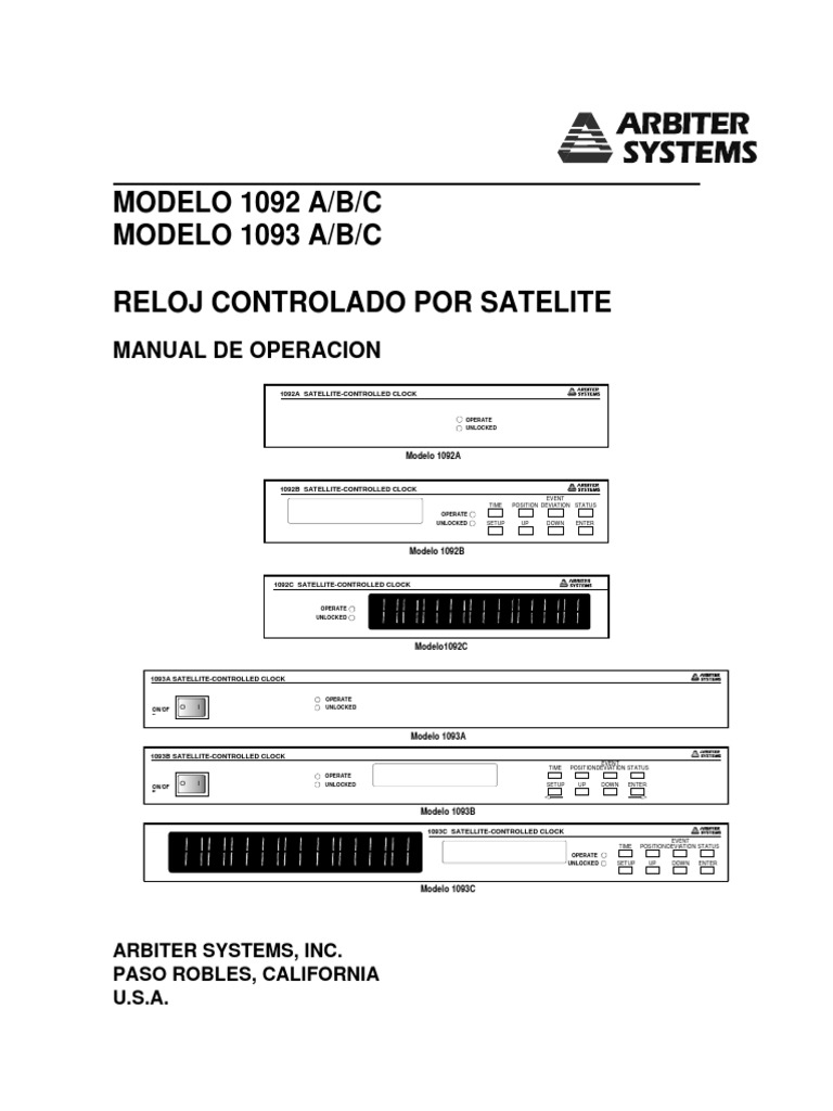 1092 93 Manual Espanol | PDF | Relé | Sistema de Posicionamiento Global