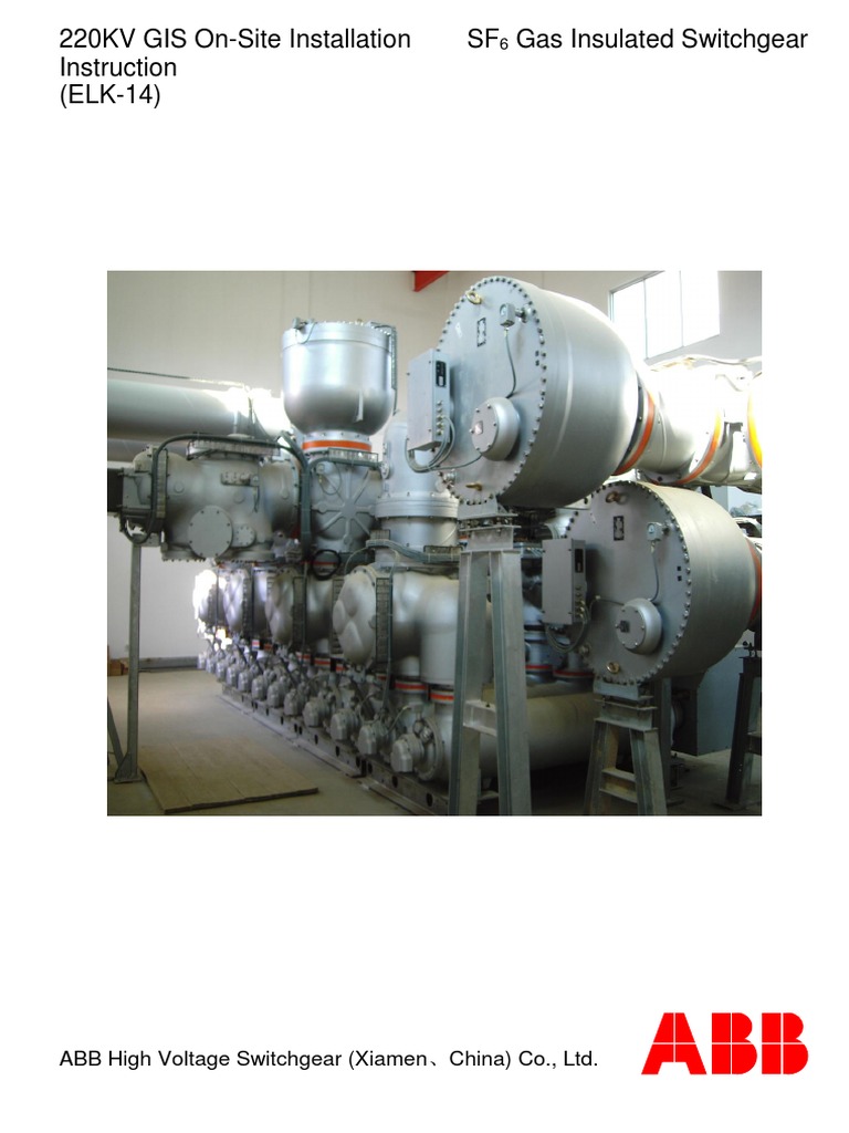 220 KV GIS On-Site Installation Procedure | PDF | Insulator ...