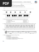 Examen Diagnostico de Musica | PDF | Clave | Acorde (Música)