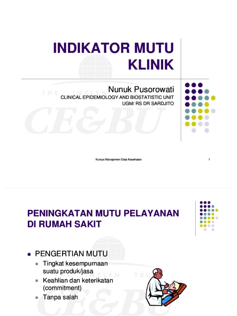 Indikator Mutu Klinik | PDF
