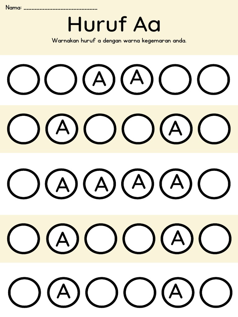 Lembaran Kerja Huruf Besar ABC | PDF