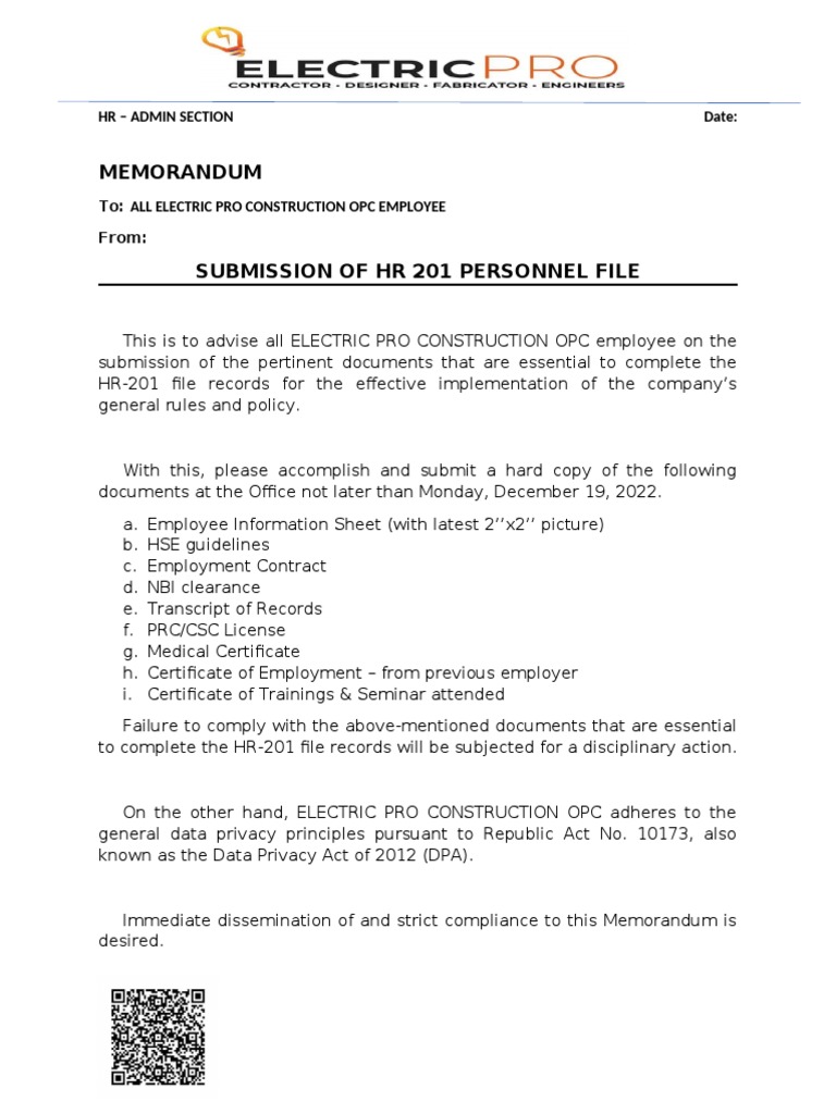 Epro Memorandum Template | PDF | Finance & Money Management