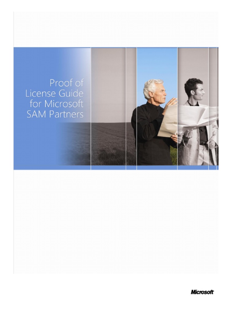 SAM Proof of License Guide 0326 | PDF | Microsoft Windows | Microsoft