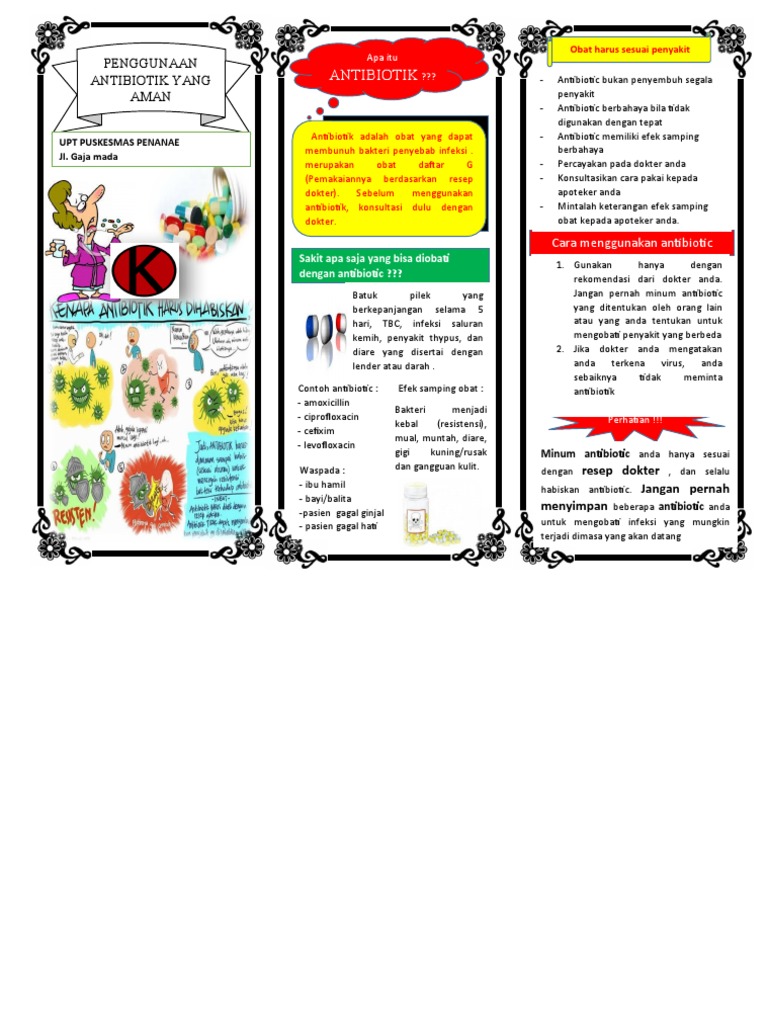 359434754-leaflet-antibiotik-docx | PDF