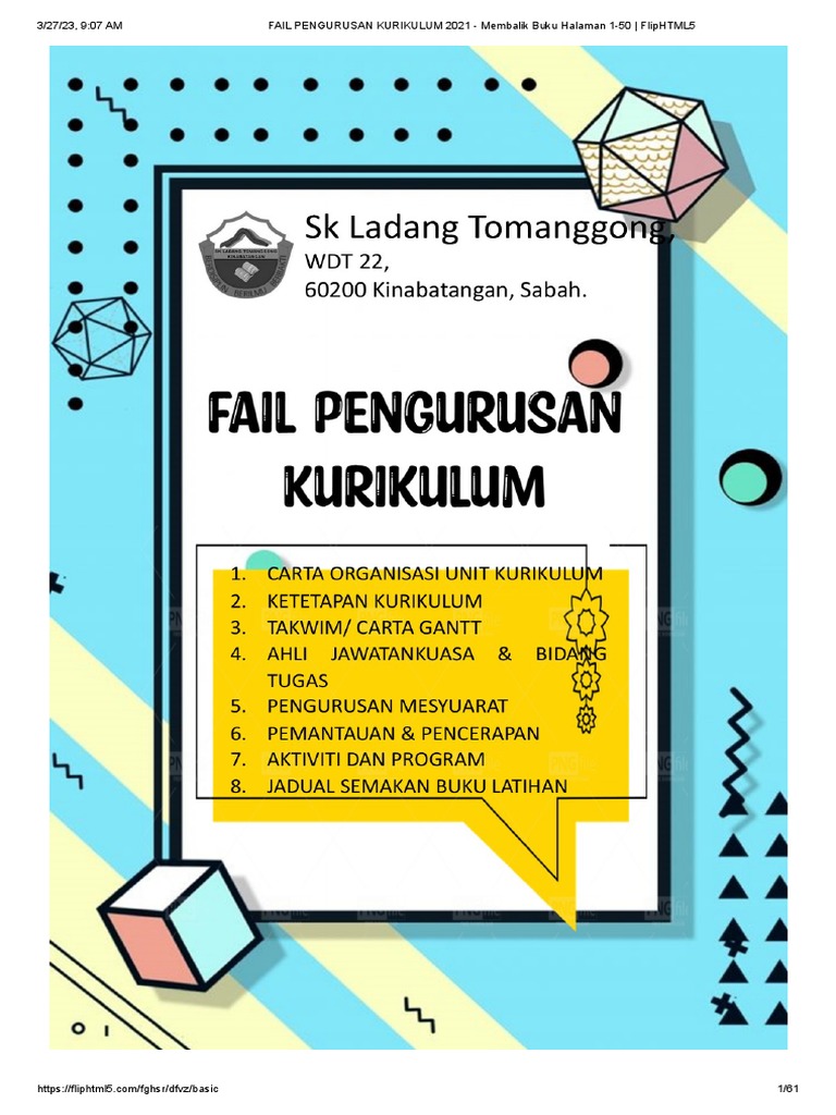 Fail Pengurusan Kurikulum 2021 | PDF Fail Pengurusan Kurikulum 2021 | PDF