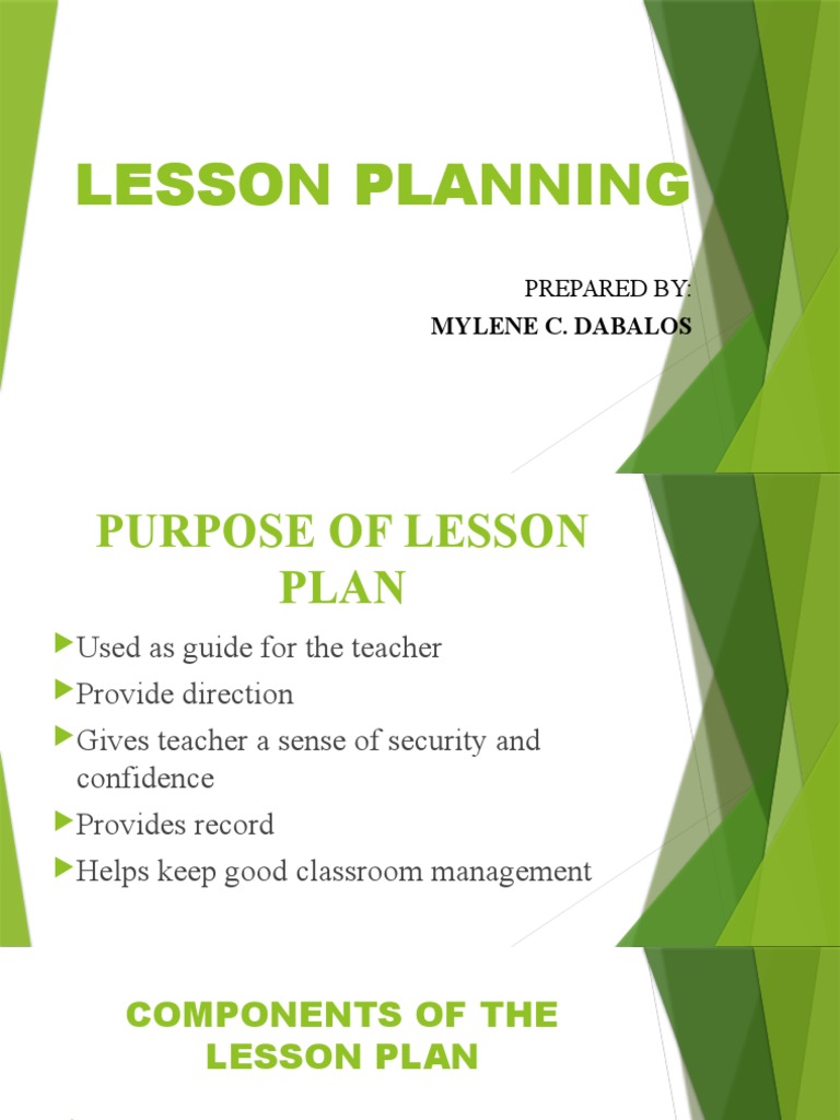 Lesson Planning Discussion | PDF