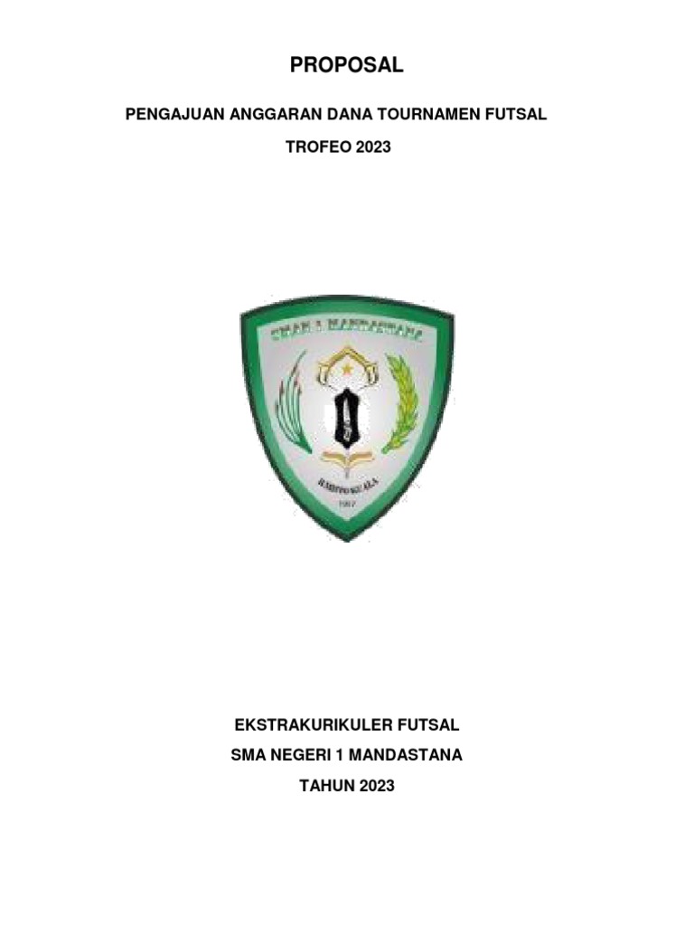 Proposal Futsal Sma | PDF