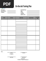 Training Effectiveness Evaluation Form | PDF
