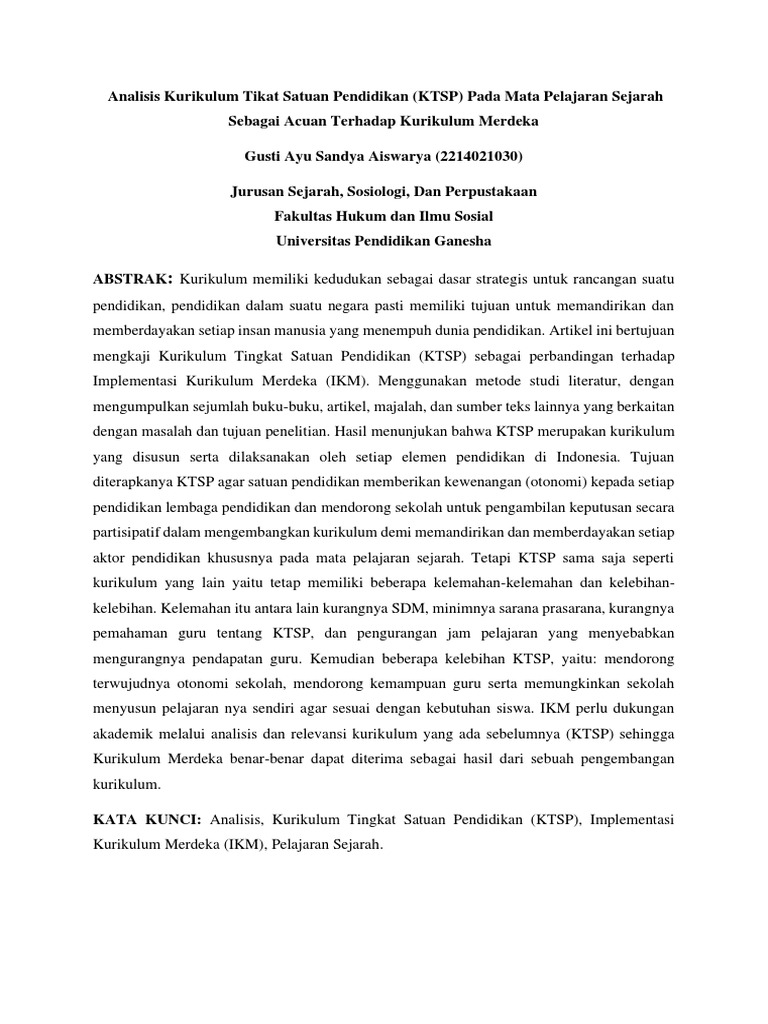 Kurikulum KTSP | PDF | Karier & Perkembangan