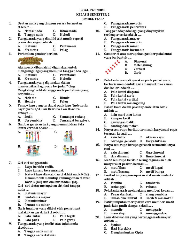 Pas SBDP Kelas 5 | PDF