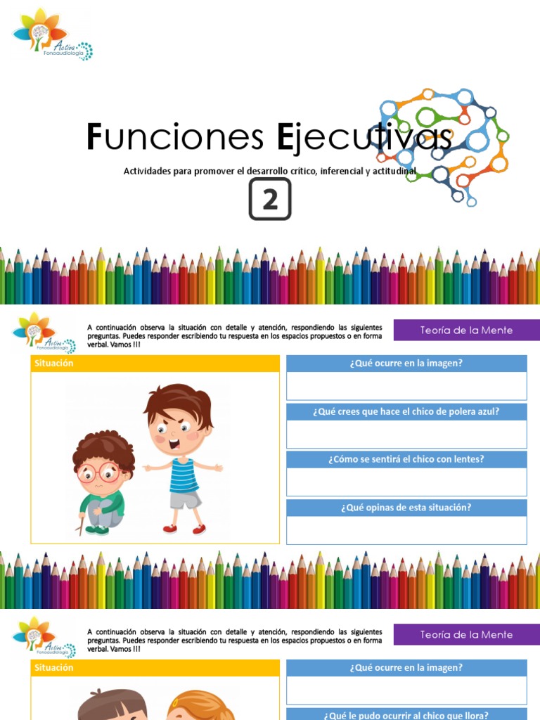 Copia de Funciones Ejecutivas 2C. | PDF | Relaciones personales ...