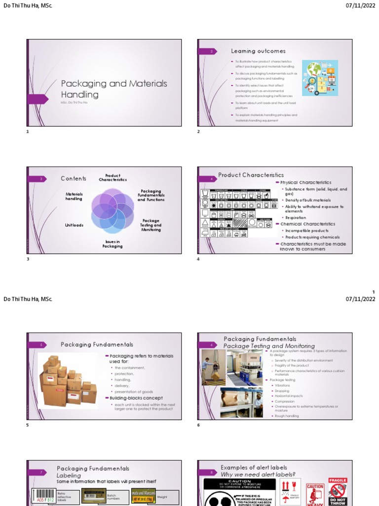 4.packaging and Materials Handling | PDF | Packaging And Labeling | Pallet
