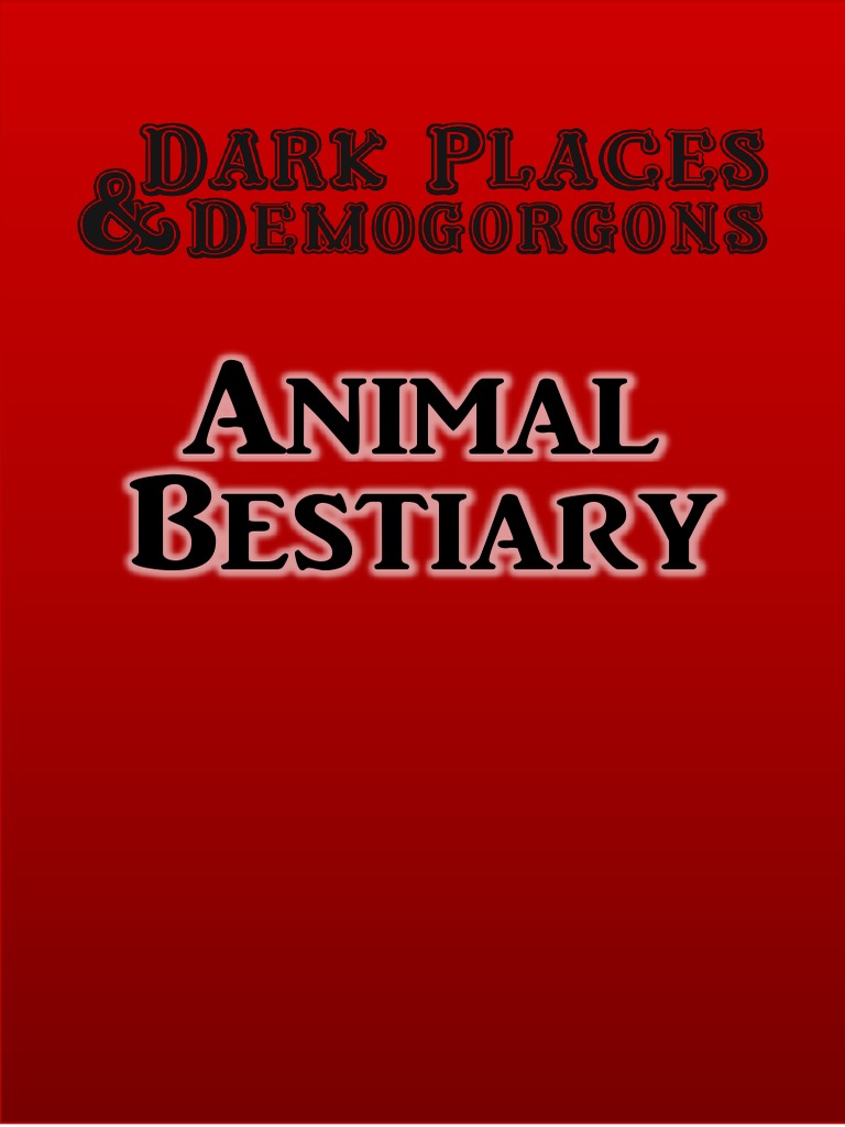 Dark Places Demogorgons Bestiary Guide | PDF