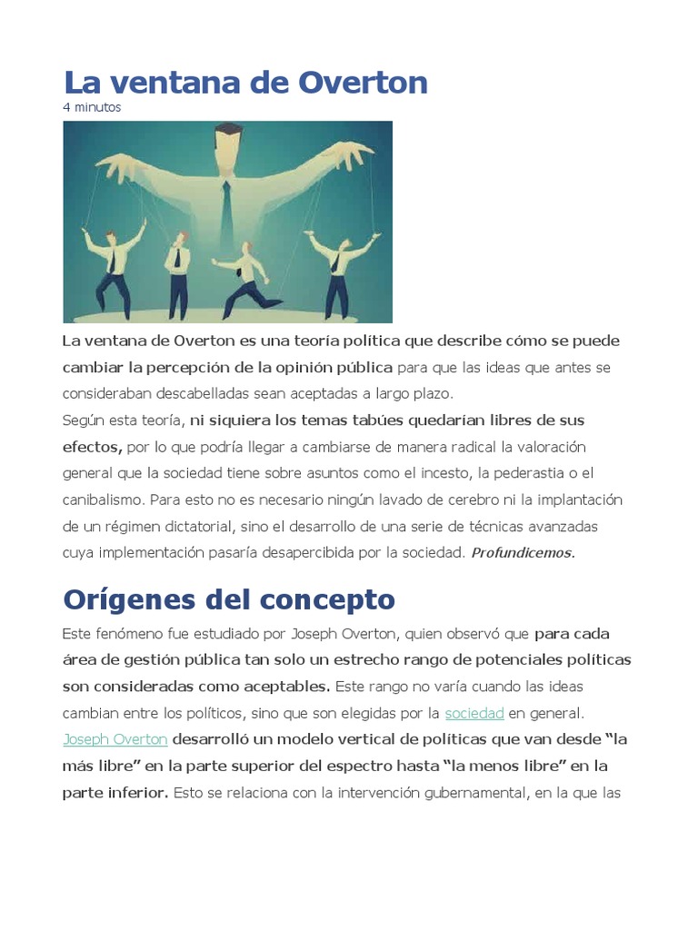 La ventana de Overton | PDF