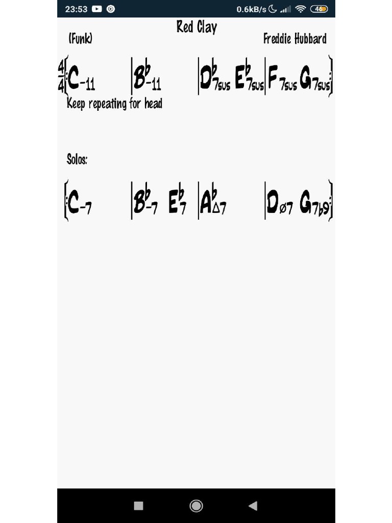 Red Clay - Freddie Hubbard | PDF