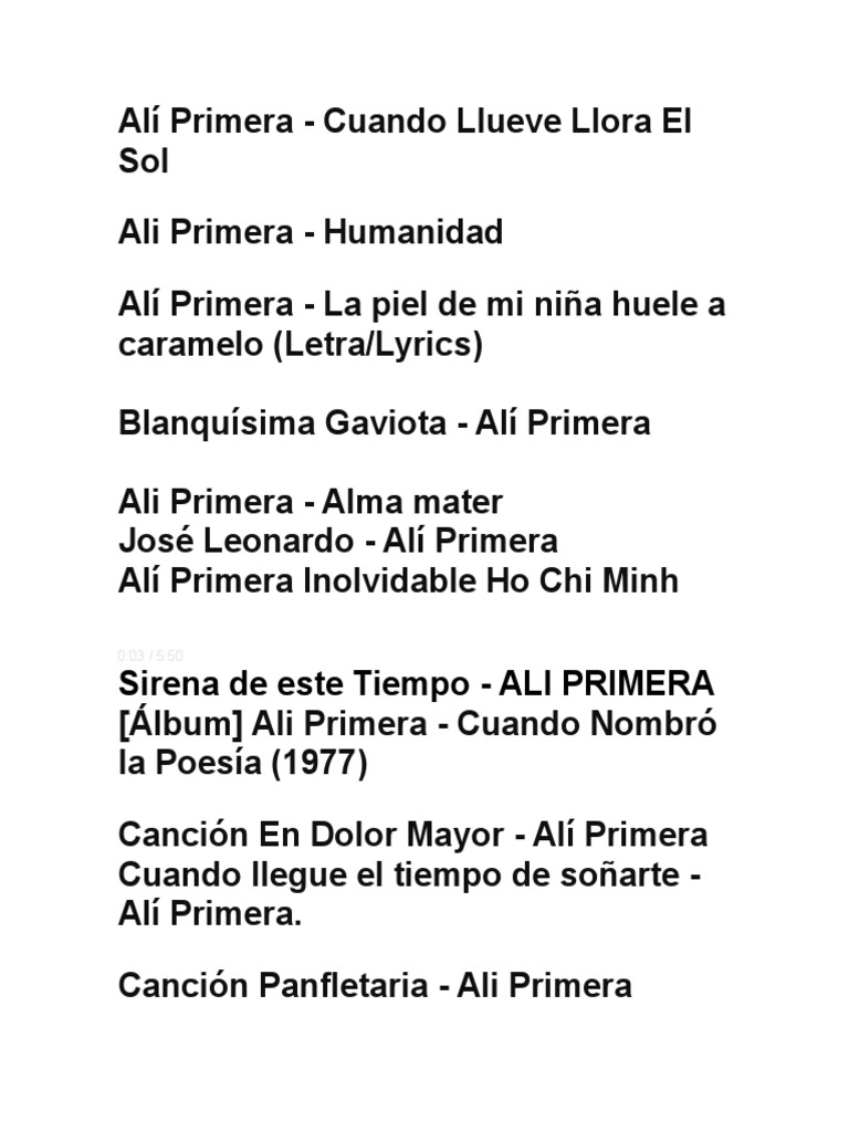 Alí Primera | PDF