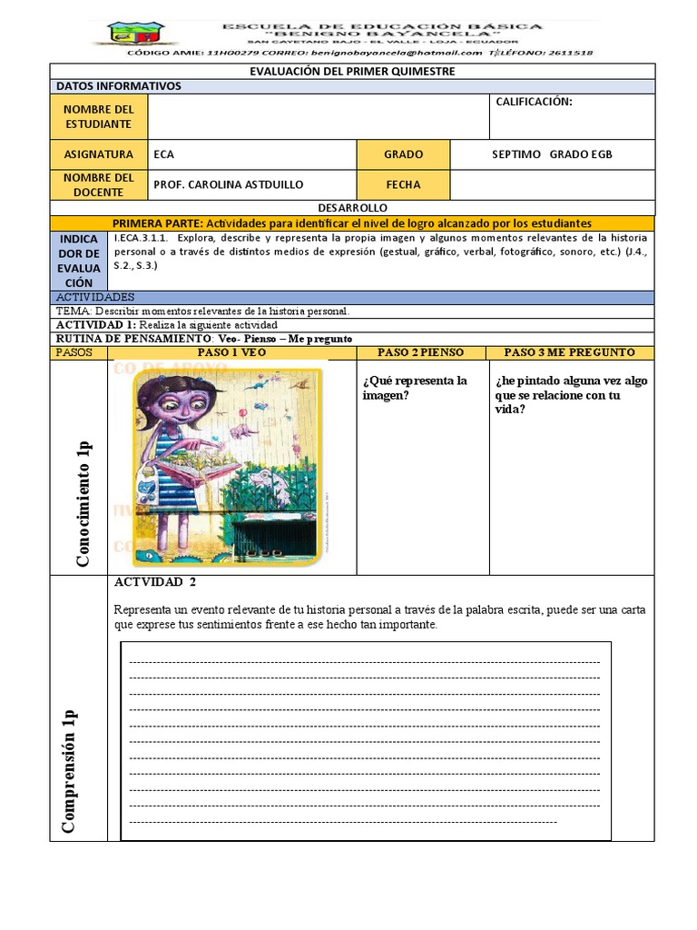 ACTIVIDAD 1: Realiza La Siguiente Actividad RUTINA DE PENSAMIENTO: Veo ...