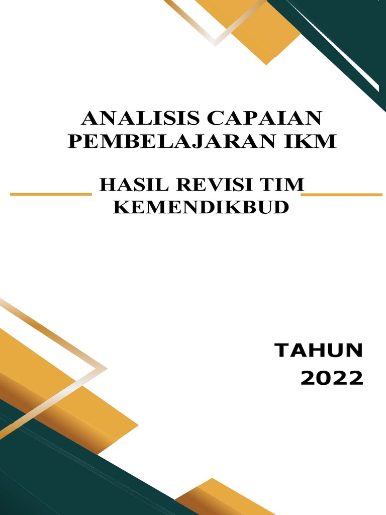 Analisis Capaian Pembelajaran Ikm | PDF | Karier & Perkembangan | Sains & Matematika