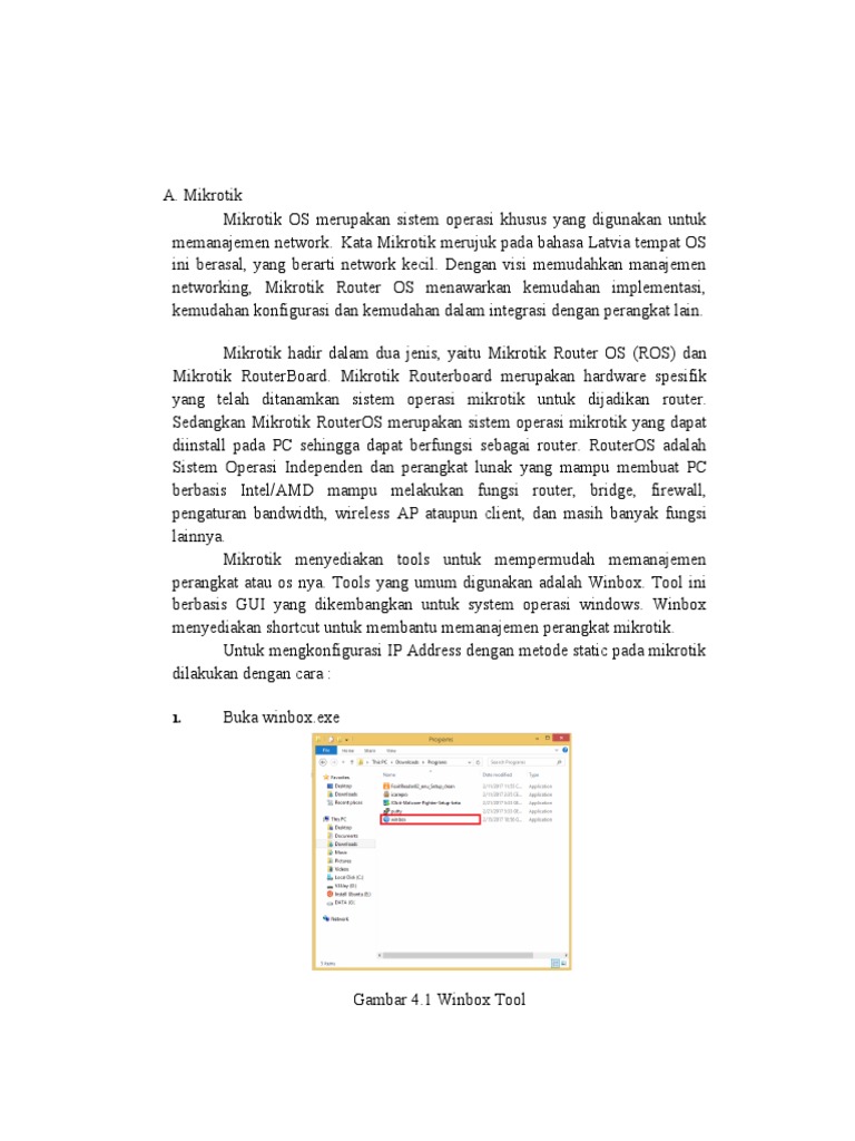 Cara Setting Mikrotik Routerboard | PDF
