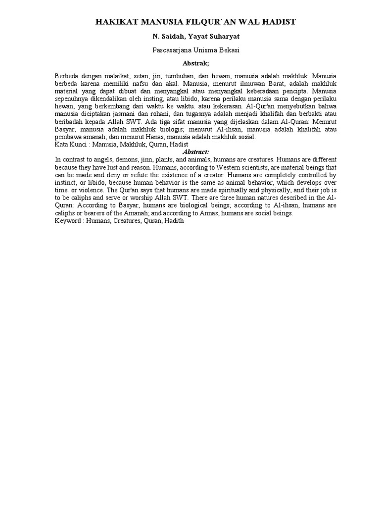 Tugas Jurnal Pendidikan Alquran Dan Hadist Insya Allah Publish Fix | PDF Tugas Jurnal Pendidikan Alquran Dan Hadist Insya Allah Publish Fix | PDF