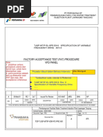 FAT Checklist | PDF | Calibration | Verification And Validation