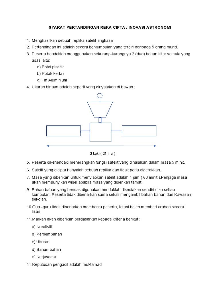 Syarat Pertandingan Reka Cipta | PDF