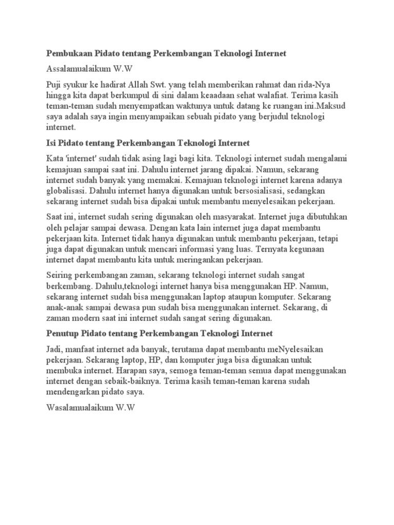 Kumpulan Pembukaan Pidato | PDF