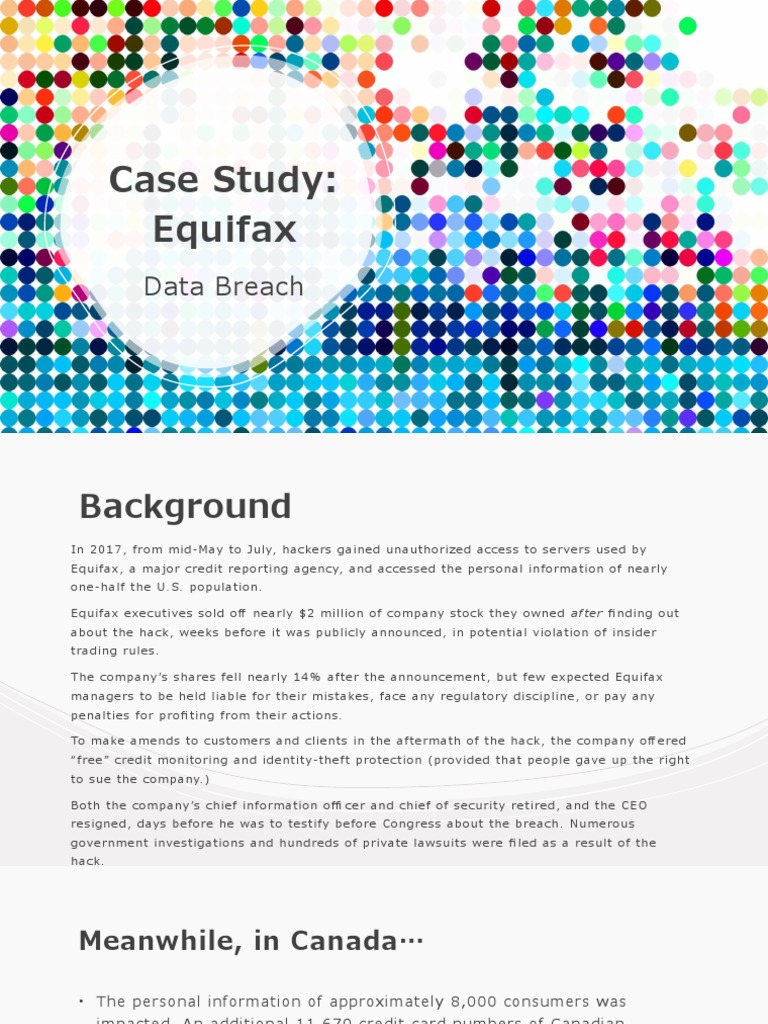 Equifax Data Breach Analysis | PDF | Information Technology Management | Computer Security